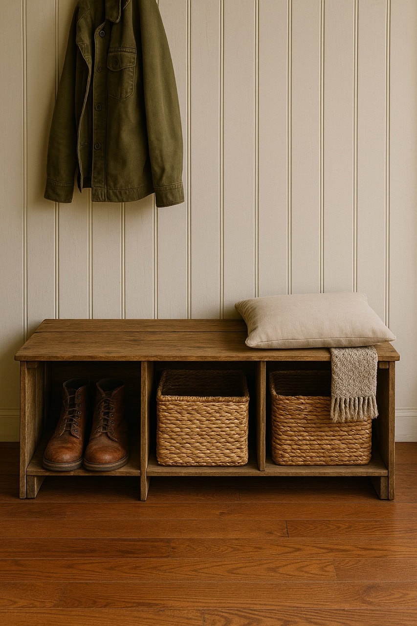 Crate Bench with Storage - DIY Inspired