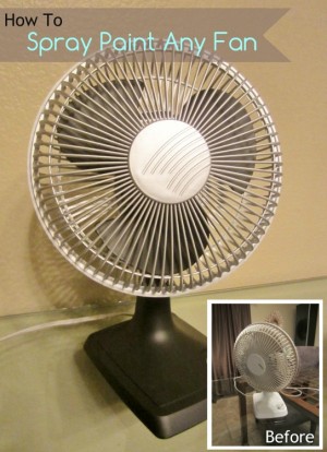 Spray Painted Fan - DIY Inspired
