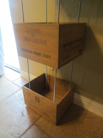 Repurposed Wine Crates - DIY Inspired