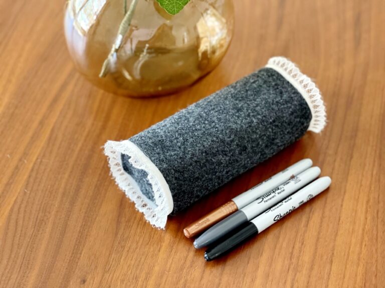 Recycled Plastic Container Pencil Box - DIY Inspired