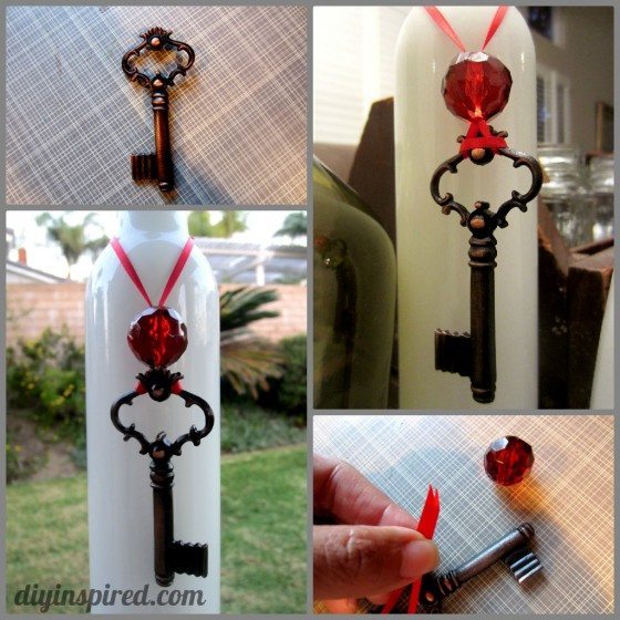Skeleton Key Christmas Ornament Collage - DIY Inspired