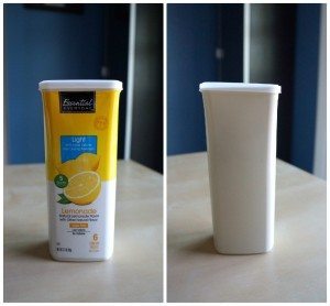 recycled-drink-mix-container - DIY Inspired