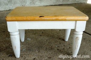 How to Upcycle a Step Stool for Kids - DIY Inspired