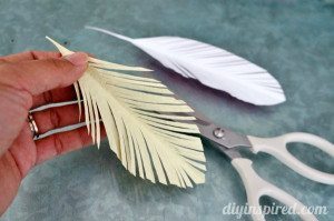 Tips on How to Make Paper Feathers - DIY Inspired