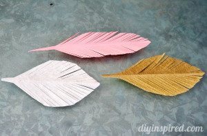 Tips on How to Make Paper Feathers - DIY Inspired