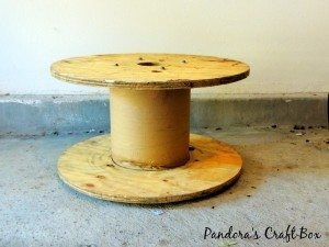 Repurposed Wooden Cable Spool - DIY Inspired