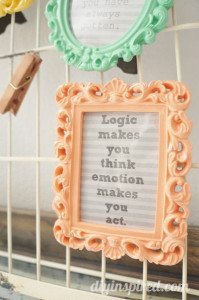 Easy Shabby Chic Office Display - DIY Inspired