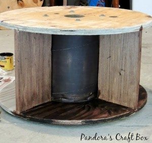 Repurposed Wooden Cable Spool - DIY Inspired
