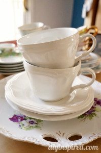 Easy Upcycled Thrift Store Tea Cups - DIY Inspired