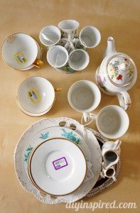 Easy Upcycled Thrift Store Tea Cups - DIY Inspired