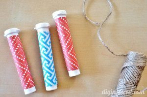 Repurposed Dynamite Stick Patriotic Party Favors - DIY Inspired