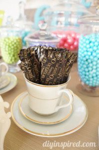 Tea Party Themed Candy Station - DIY Inspired