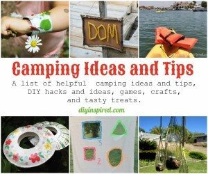 Camping Ideas and Tips - DIY Inspired