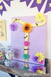 Rapunzel Braided Hair Monogram - DIY Inspired