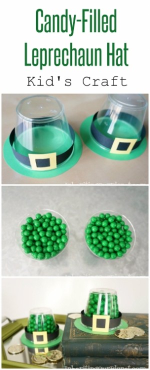 Candy Filled Leprechaun Hat Craft - DIY Inspired