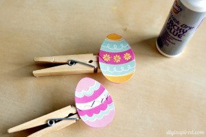 Easter Egg Clothespin Craft for Kids - DIY Inspired