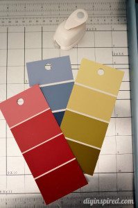 Paint Color Sample Bookmarks - DIY Inspired