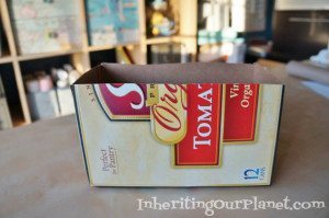 Recycled Food Box Gift Bags - DIY Inspired