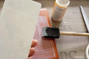 DIY Mod Podge Leather Phone Case - DIY Inspired