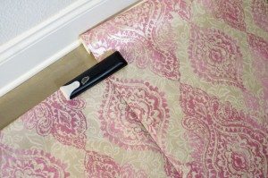 How to Hang Wallpaper with a Pattern - DIY Inspired