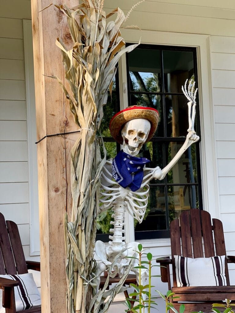 Halloween Decorating with Skeletons - DIY Inspired