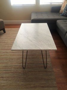 DIY Upcycled Marble Coffee Table - DIY Inspired