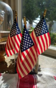 How to Tea Stain Flags - DIY Inspired