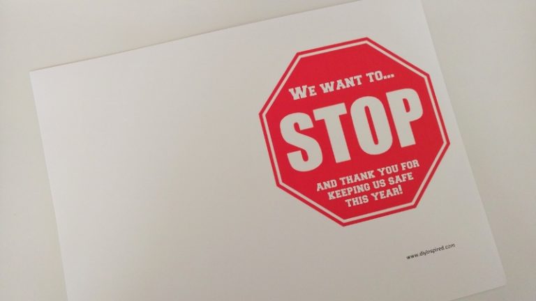 Crossing Guard Thank You Card - DIY Inspired