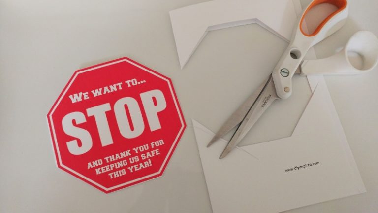 Crossing Guard Thank You Card - DIY Inspired