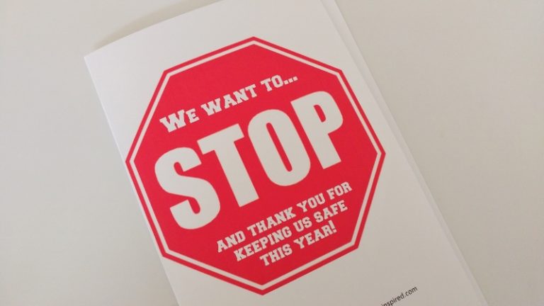 Crossing Guard Thank You Card - DIY Inspired