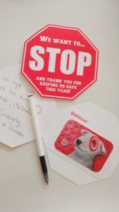 Crossing Guard Thank You Card - DIY Inspired