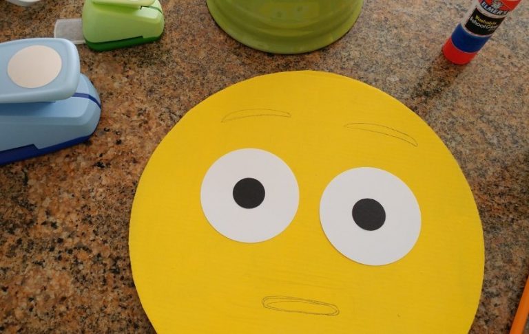 How to Make Cardboard Emoji Faces - DIY Inspired