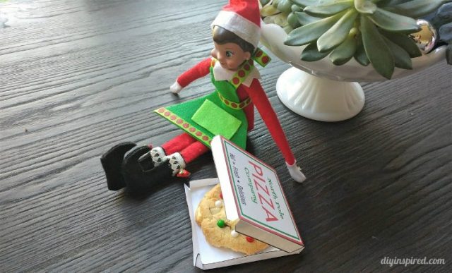 Elf on the Shelf Pizza Box Template - DIY Inspired