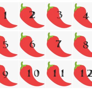 Chili Numbers - DIY Inspired