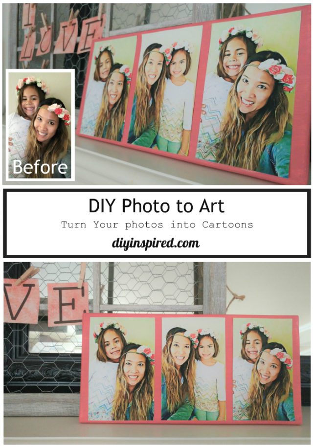 DIY Photo to Cartoon Art - DIY Inspired