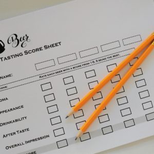 Free Beer Tasting Party Score Sheets - DIY Inspired