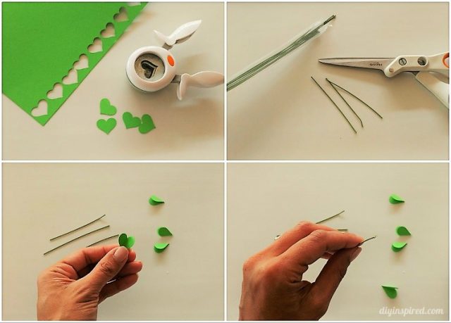 How to Make Paper Four Leaf Clovers - DIY Inspired
