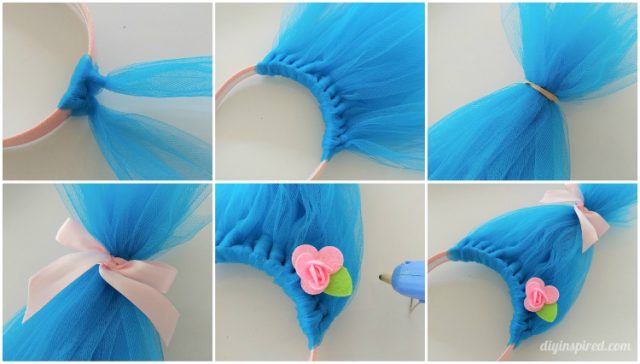 DIY Troll Hair Headbands - DIY Inspired