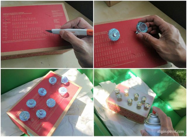 The Easiest Way to Spray Paint Knobs - DIY Inspired
