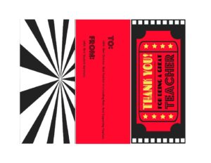 Movie Ticket Envelope - DIY Inspired