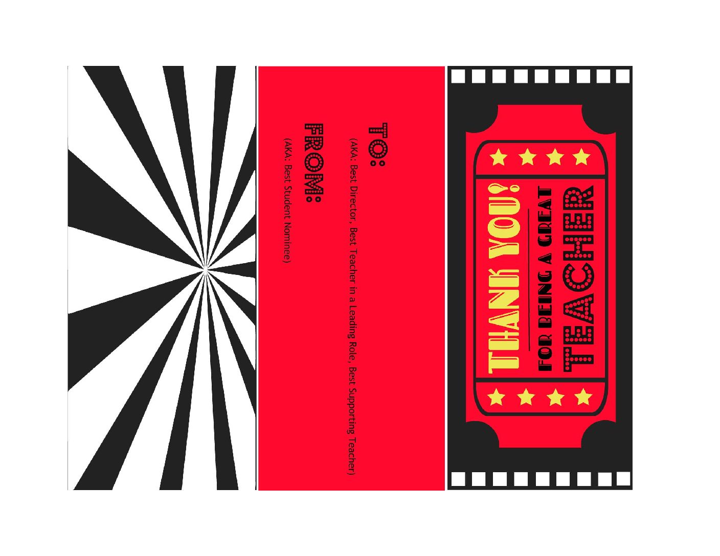Movie Ticket Envelope - DIY Inspired
