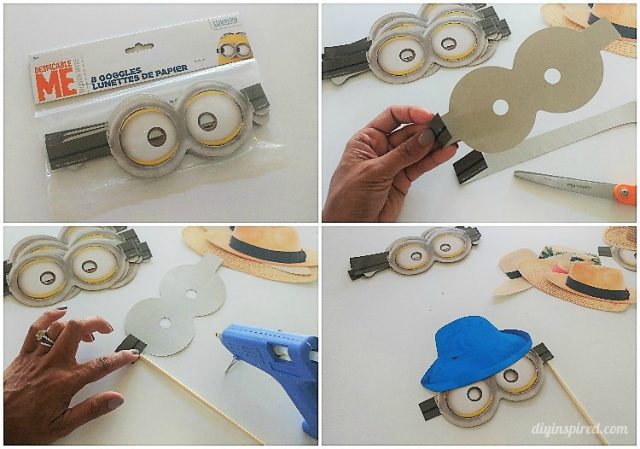 DIY Minion Photo Booth Props - DIY Inspired