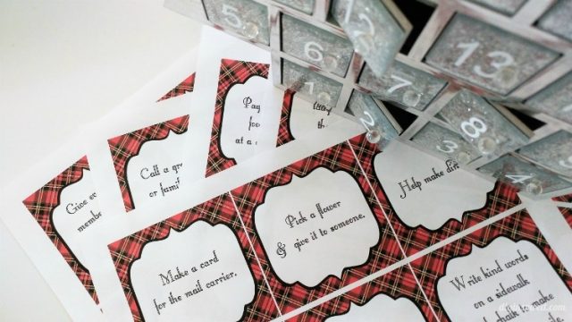 Advent Calendar Printable Kindness Notes - DIY Inspired