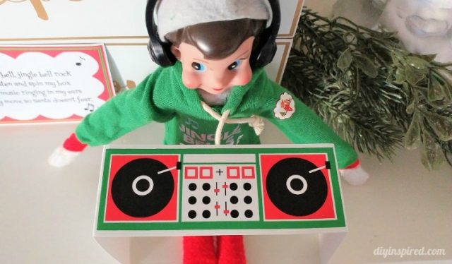Printable Elf DJ Booth - DIY Inspired