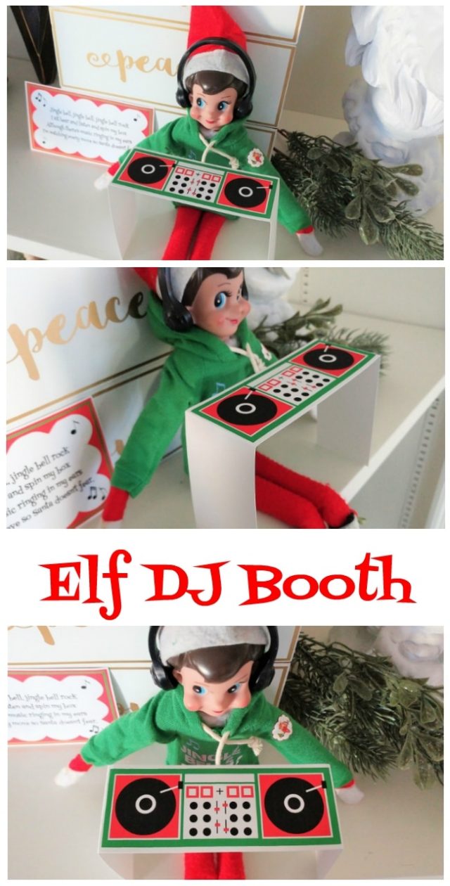 Printable Elf DJ Booth - DIY Inspired