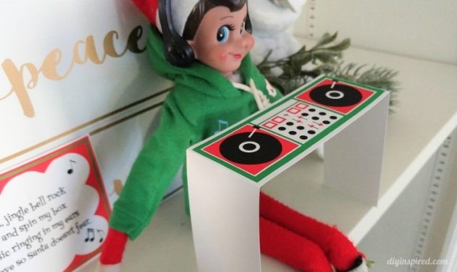 Printable Elf DJ Booth - DIY Inspired