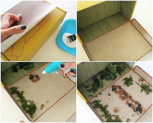 Upcycled Fairy Garden in a Box - DIY Inspired