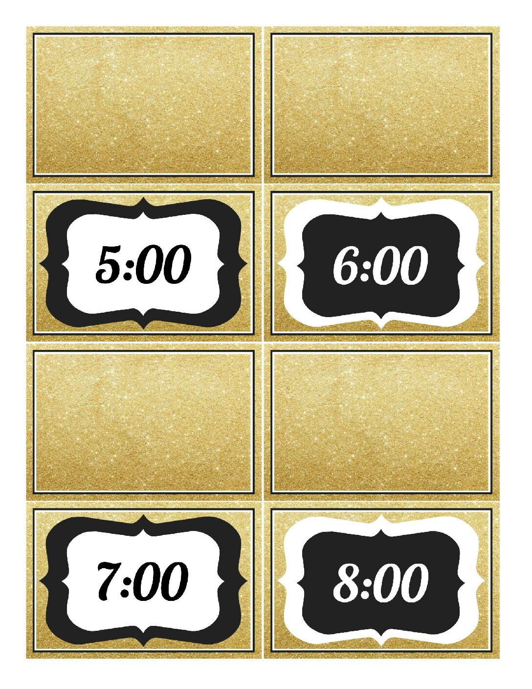 New Years Countdown Cards Printable - DIY Inspired