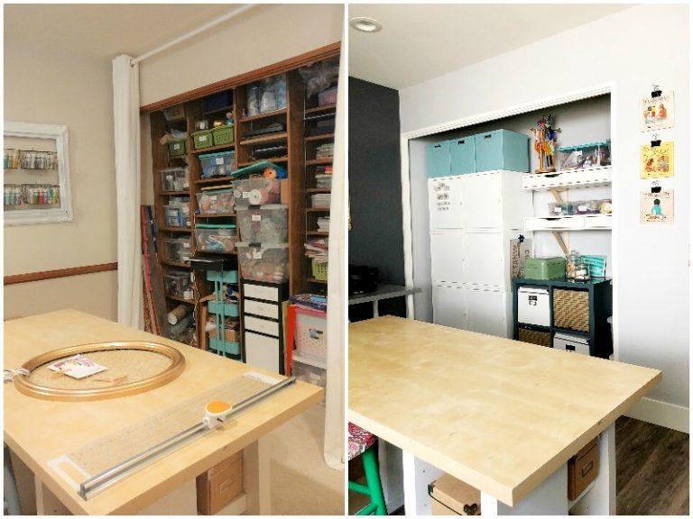 Craft Closet Makeover - DIY Inspired