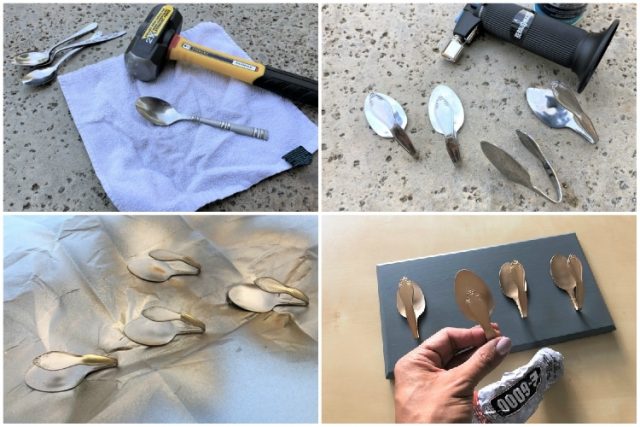 DIY Repurposed Spoon Hooks - DIY Inspired